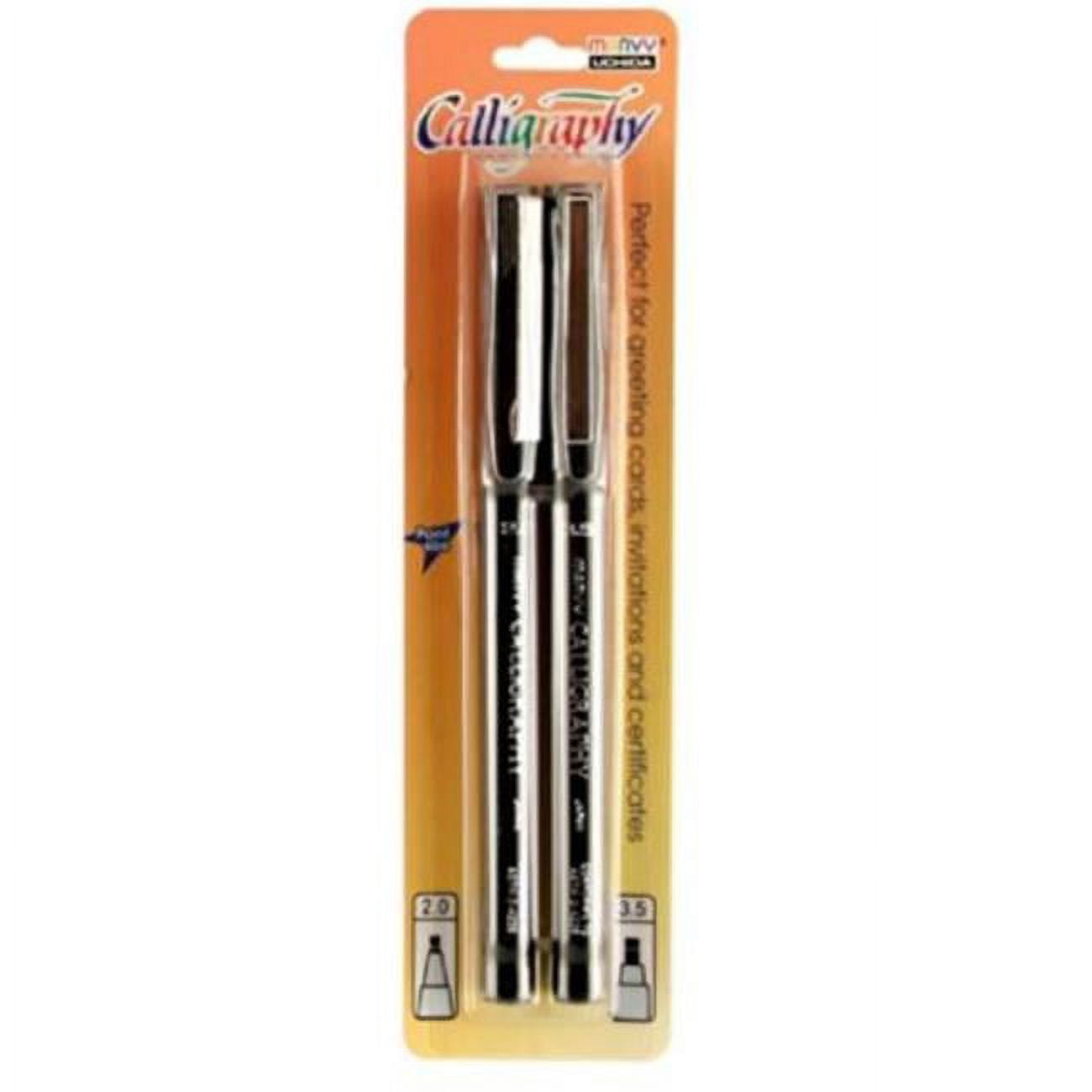 Marvy Calligraphy Pens 2pk Black - Walmart.com