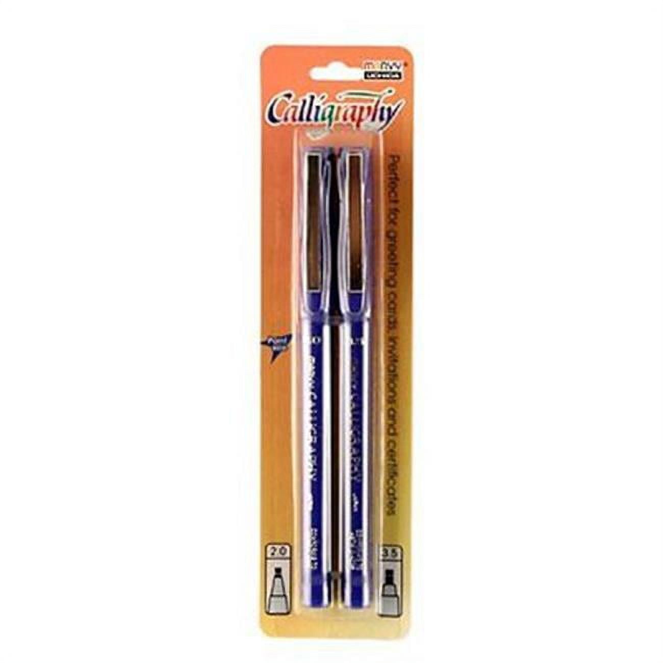 Marvy Calligraphy Pens 2pk Blue - Walmart.com