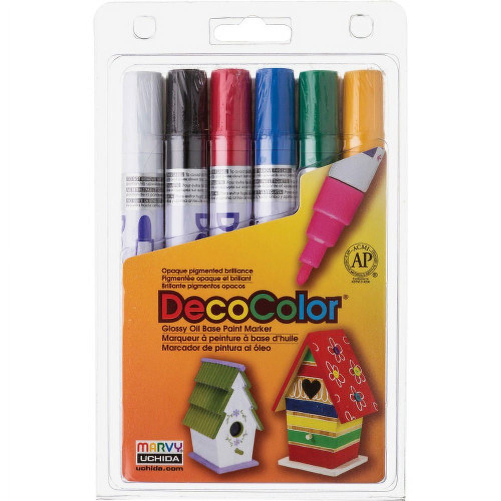 Marvy DecoColor Glossy Oil Base Paint Markers, Each - Walmart.com