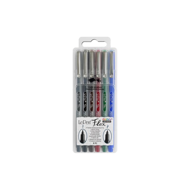 Marvy LePen Flex Brush Point, 6 Piece Set, Primary - Walmart.com