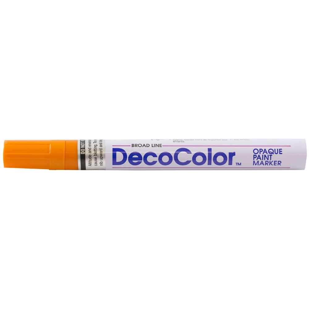 Marvy Uchida Broad Line Opaque Paint Marker, Orange, 1/Pack - Walmart.com