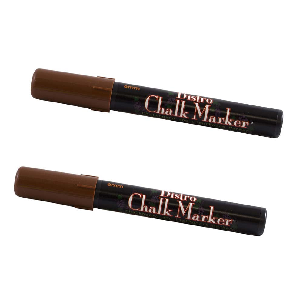 Marvy Uchida Broad Point Chalk Markers, Brown, 2/Pack - Walmart.com