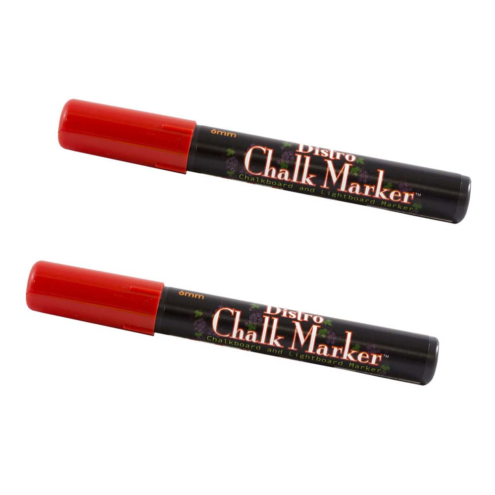 Marvy Uchida Broad Point Chalk Markers, Red, 2/Pack - Walmart.com