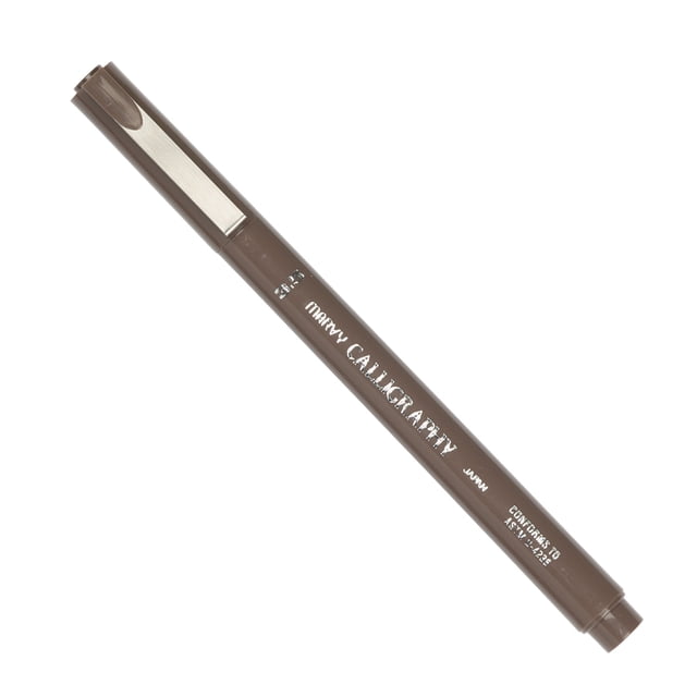 Marvy Uchida Calligraphy Pens, 3.5 mm, Brown, 2/Pack - Walmart Business ...