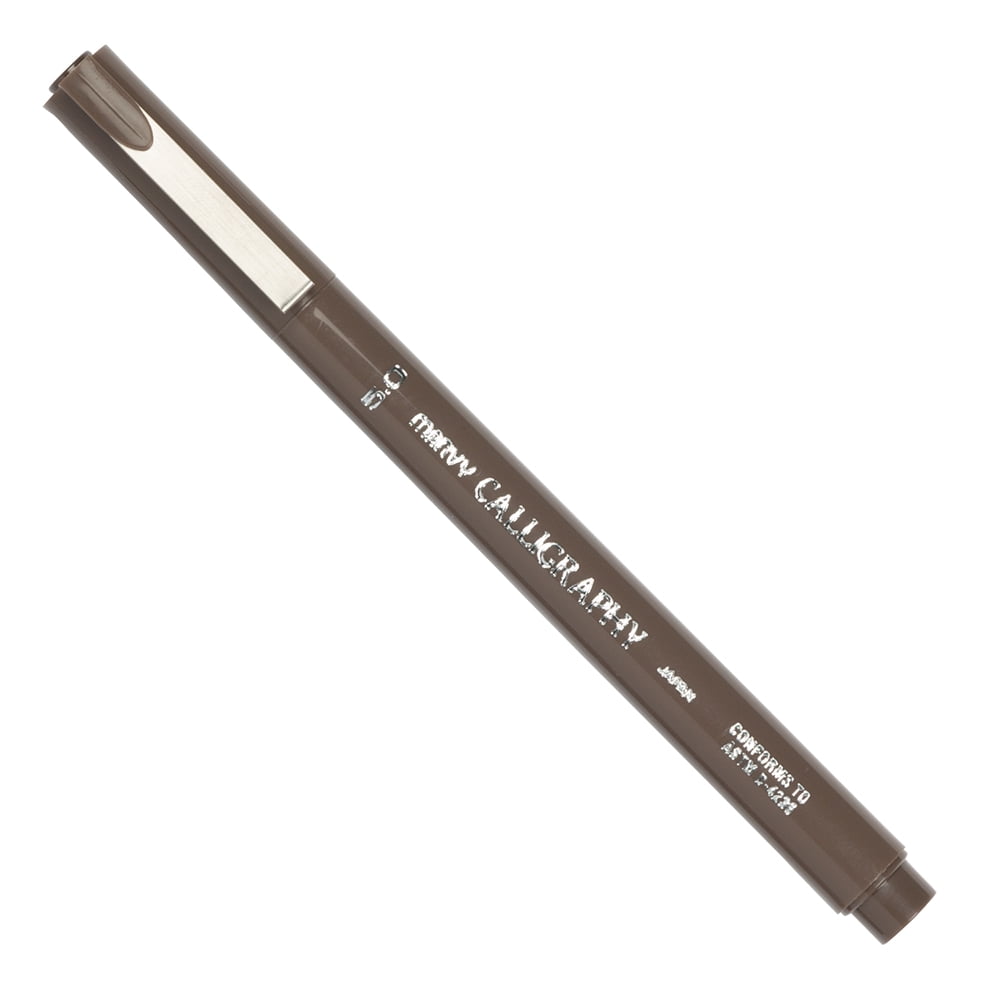 Marvy Uchida Calligraphy Pens, 5.0 mm, Brown, 2/Pack - Walmart.com
