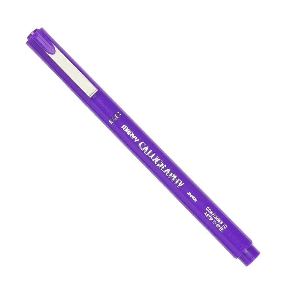 Marvy Uchida Calligraphy Pens, 5.0 mm, Purple, 2/Pack - Walmart.com