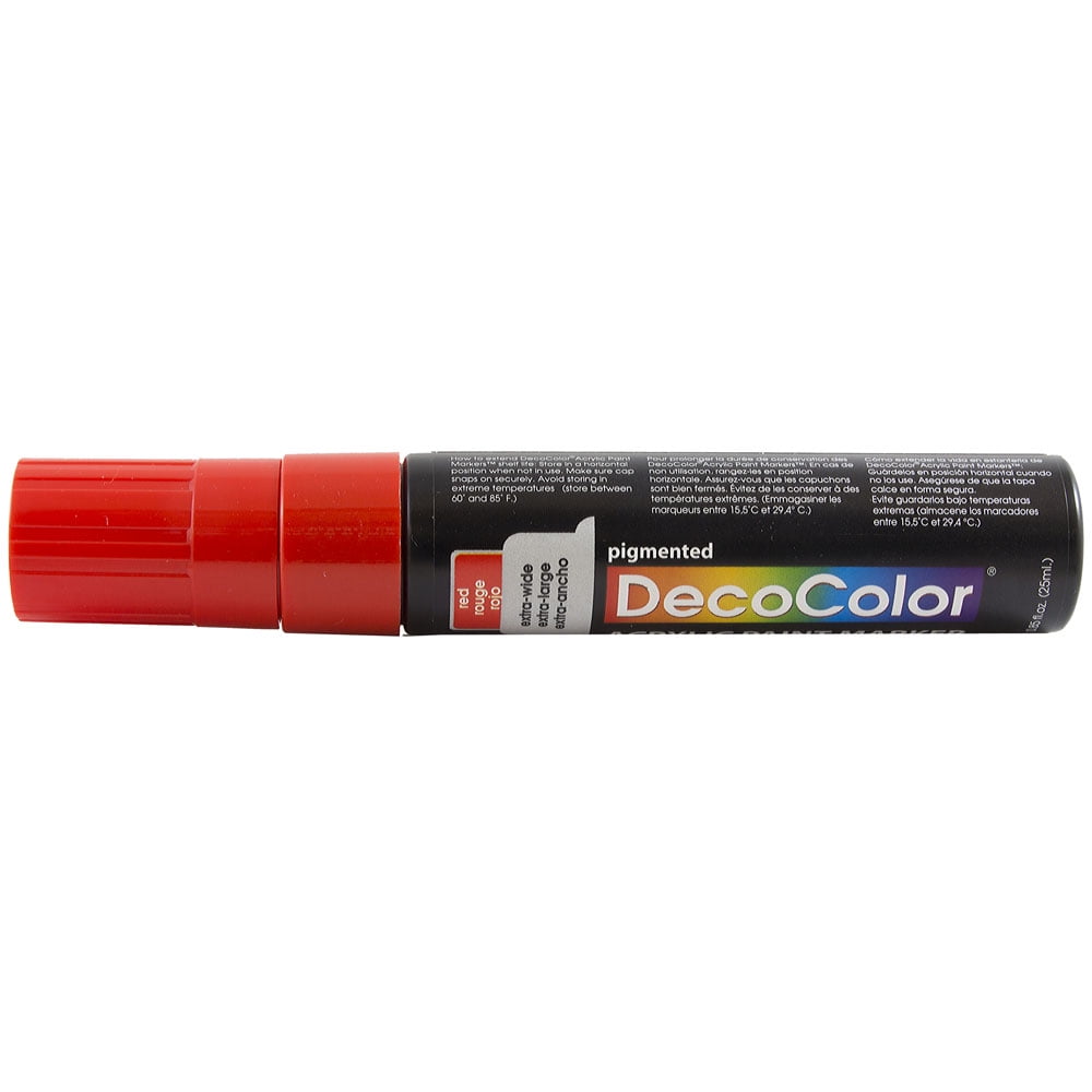 Marvy Uchida Jumbo Point Acrylic Paint Marker, Red, 1/Pack - Walmart.com