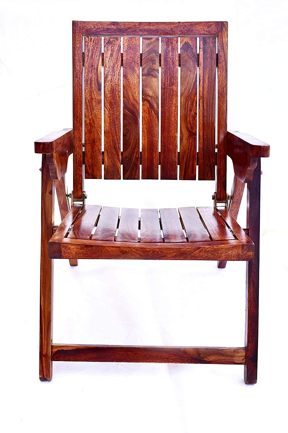 Marwaries Presents Rosewood Contemporary Arm Rest Folding Chair Brown ...
