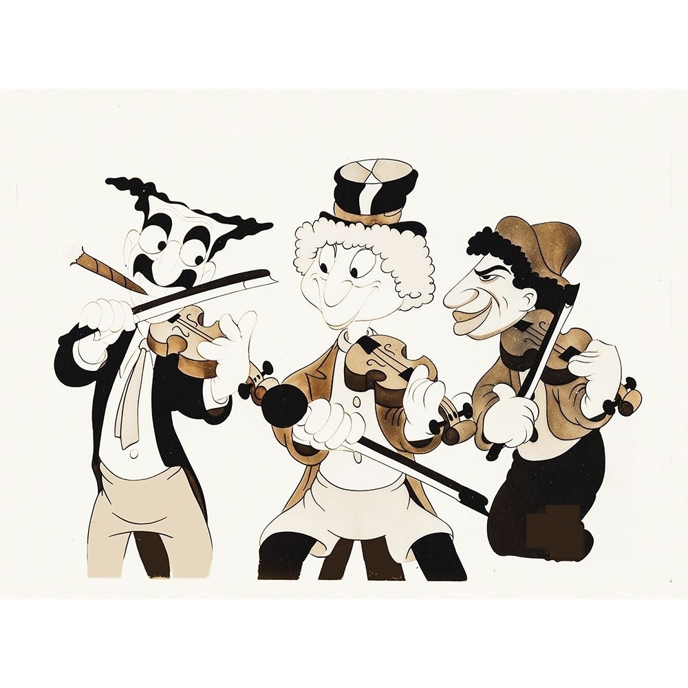 Marx Brothers - Cartoon - Fiddling Poster Print by Hollywood Photo ...