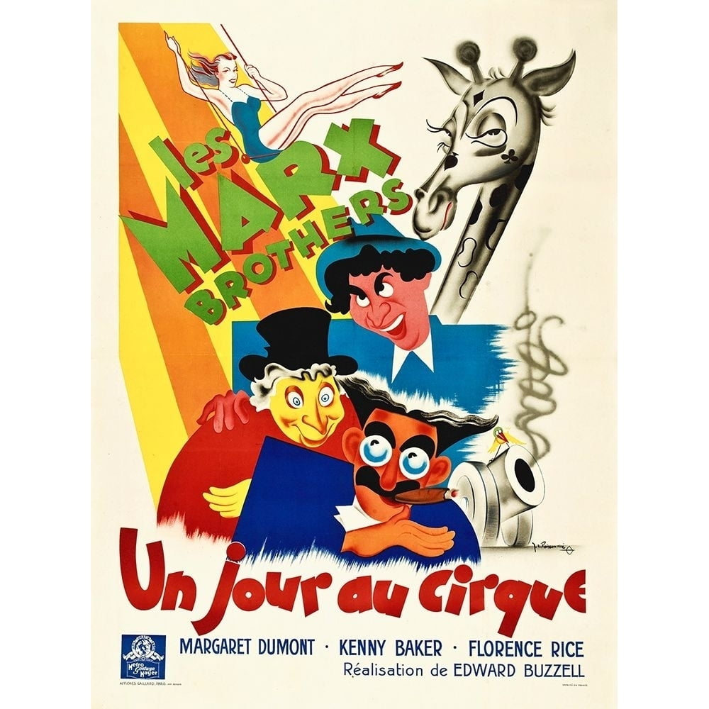 Marx Brothers - French - At the Circus 01 Poster Print by Hollywood ...