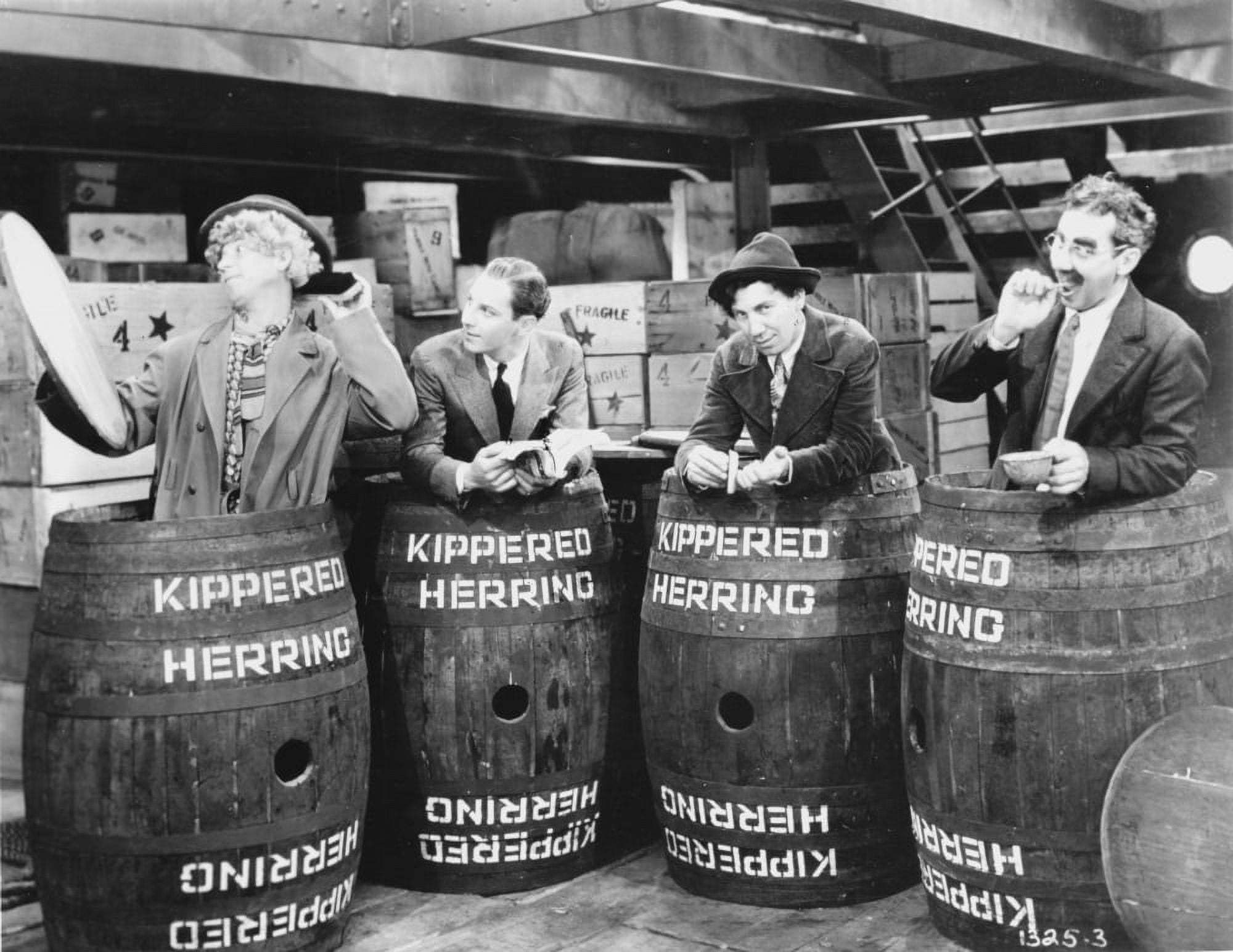 Marx Brothers Scene With Four Men Hiding in a Barrel- Photograph Print ...