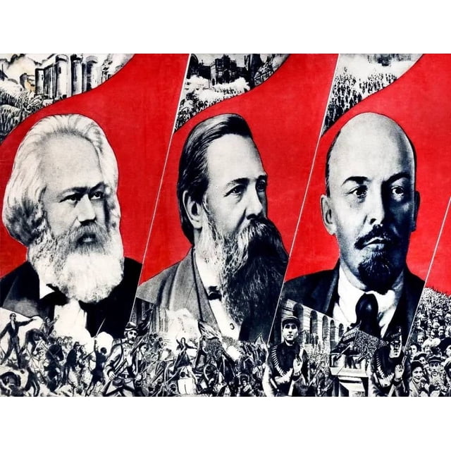 .Marx,Engels,Lenin communist POSTER.Home room Decor.Graphic house art ...