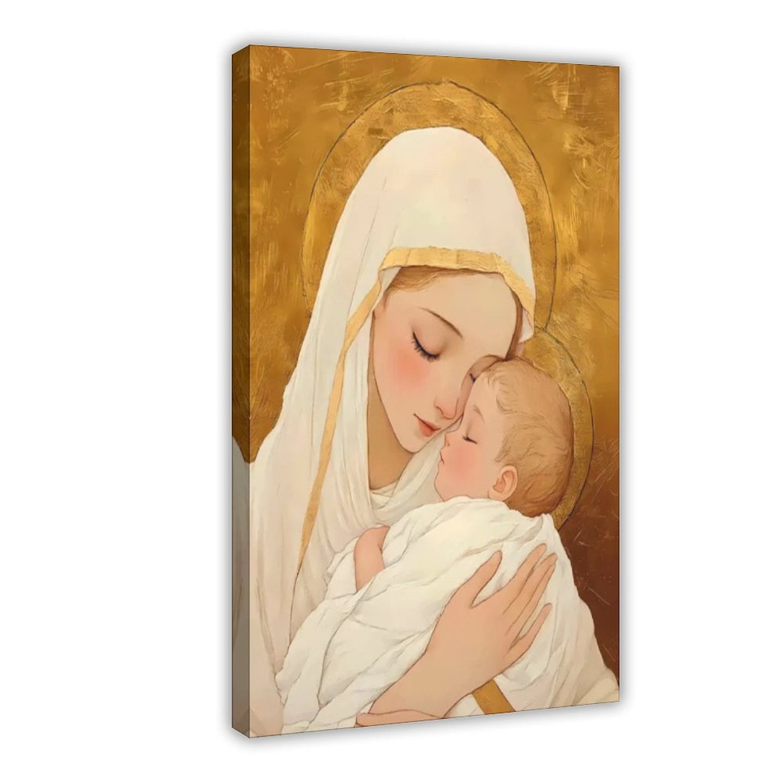 Mary And Baby Jesus Print Wall Art, Mary with Infant Jesus Catholic ...