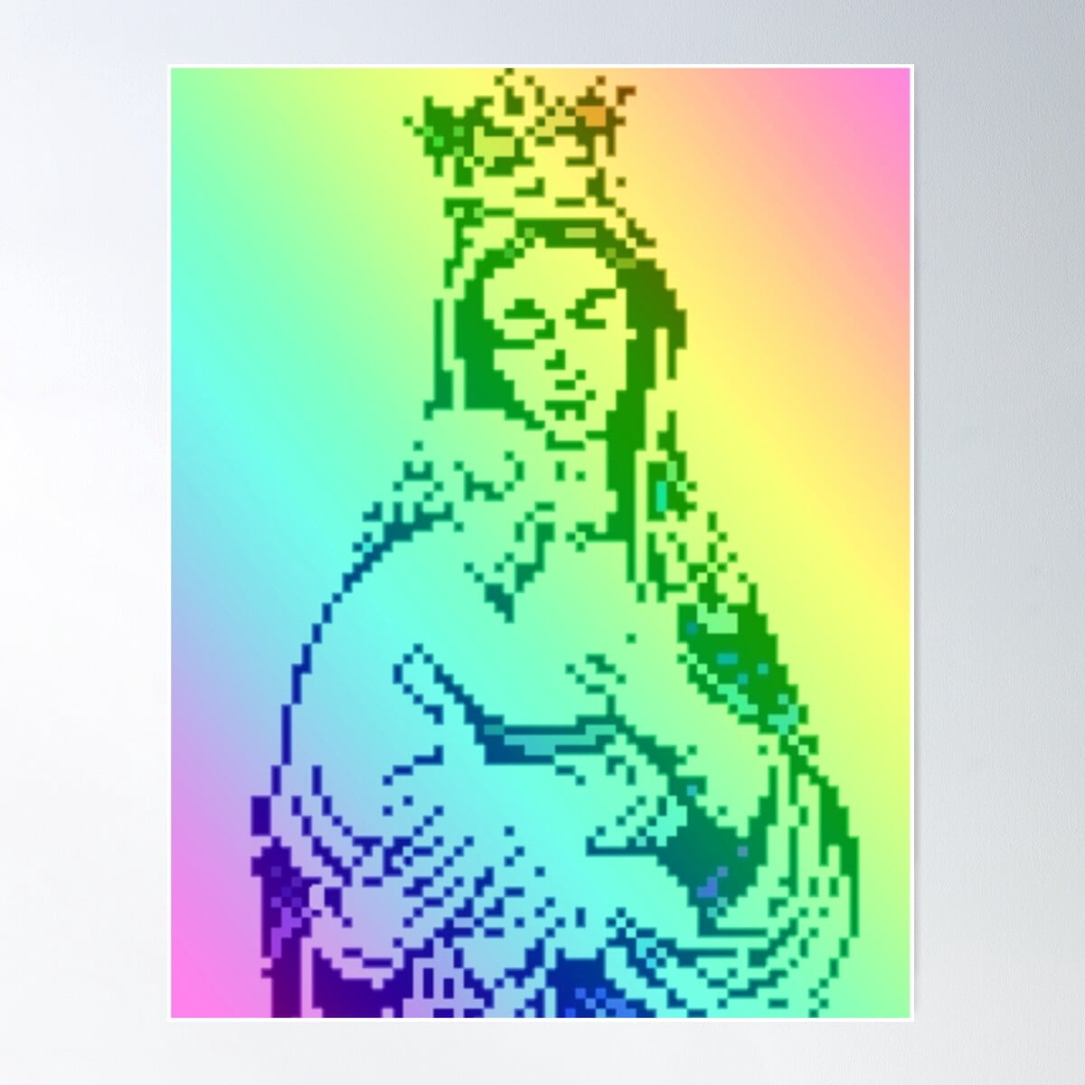 Mary And Child Poster Wall Art, Modern Wall Decor For Living Room ...