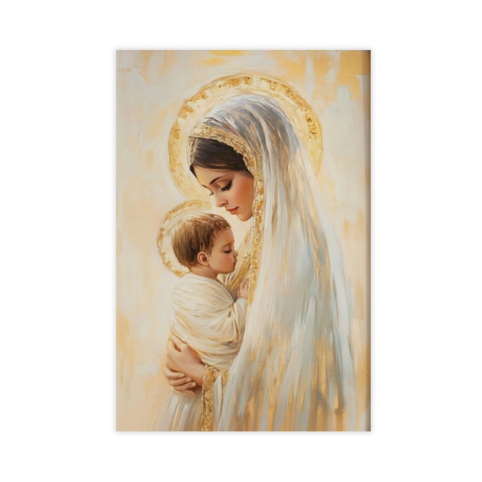 Mary And Jesus Painting, Catholic Art Gift, Catholic Wall Art, Marian ...
