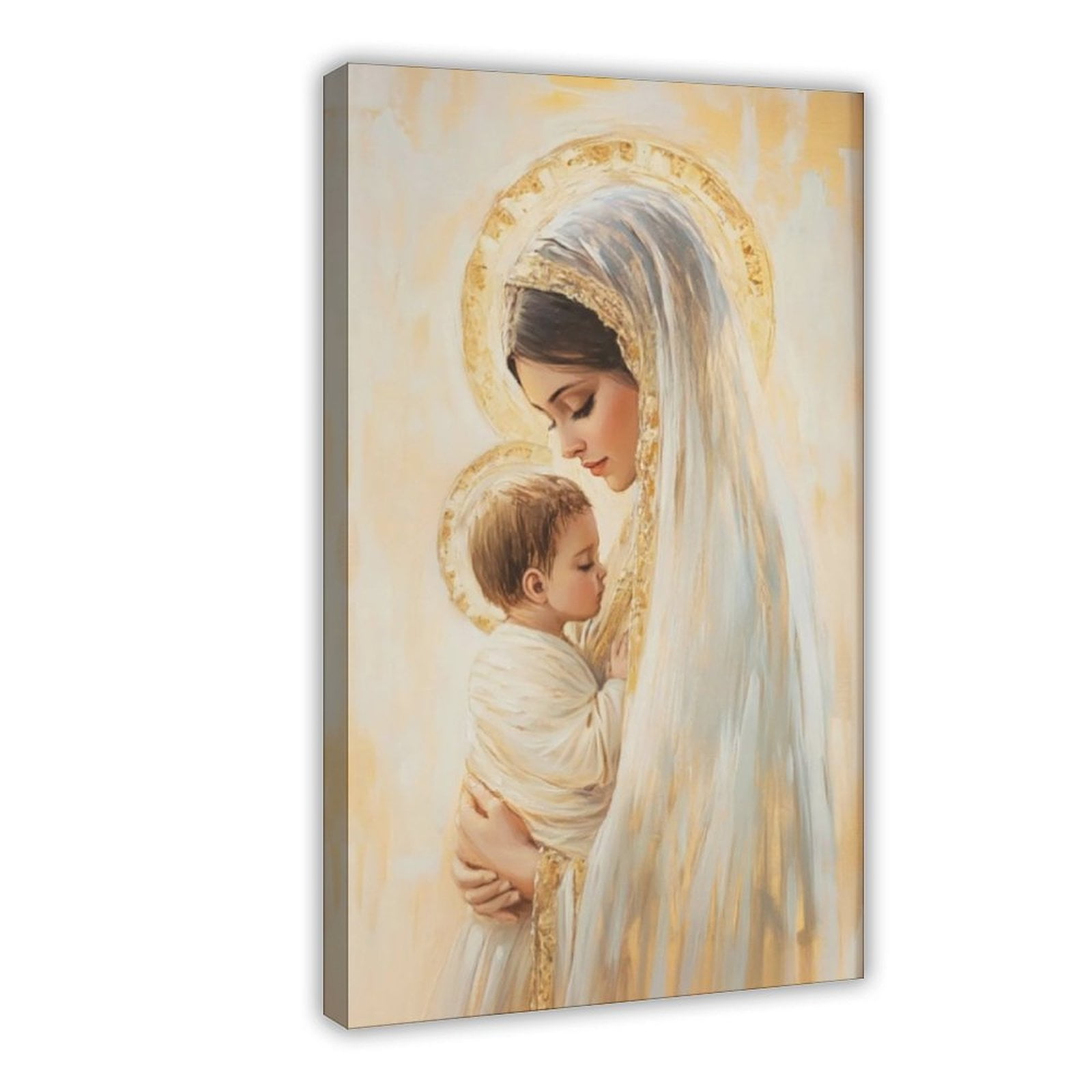 Mary And Jesus Painting, Catholic Art Gift, Catholic Wall Art, Marian ...