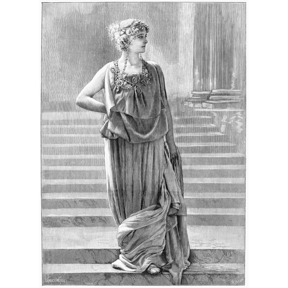 Mary Anderson. Namerican Stage Actress. In The Role Of Hermione In ...