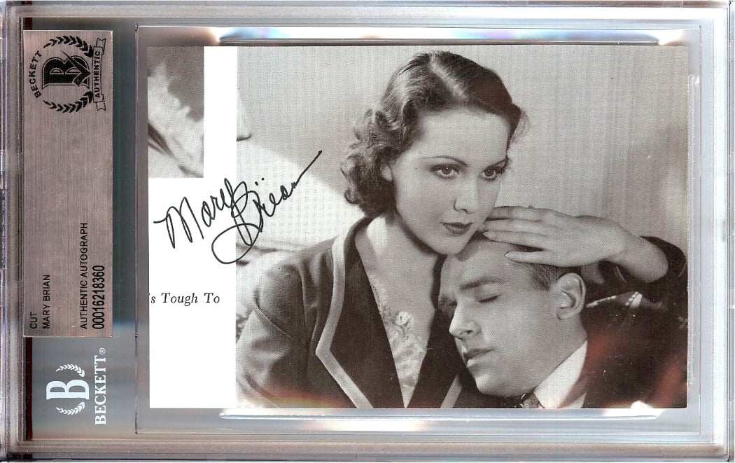 Mary Brian Signed Autograph Cut Signature Hollywood Actress BAS Encased ...