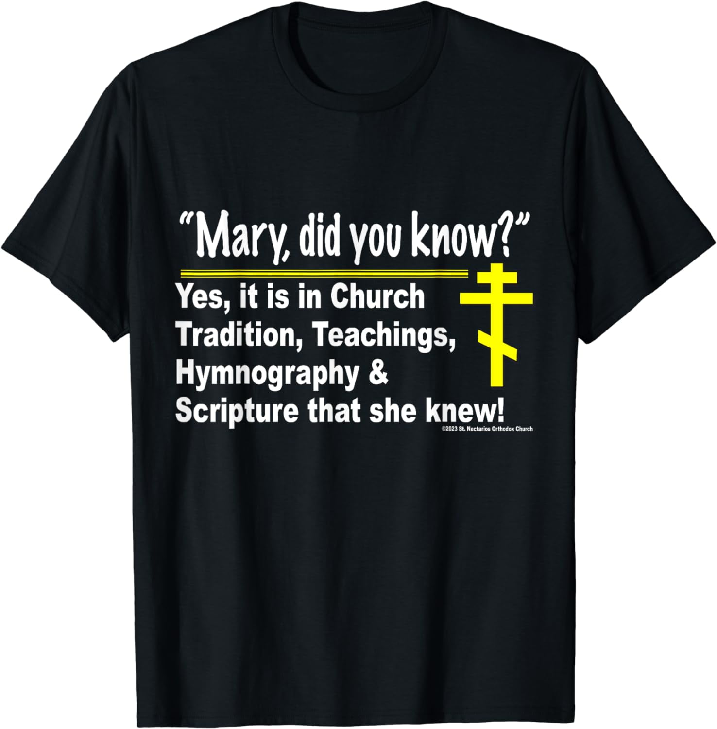 Mary, Did You Know... Yes, she did! T-Shirt - Walmart.com