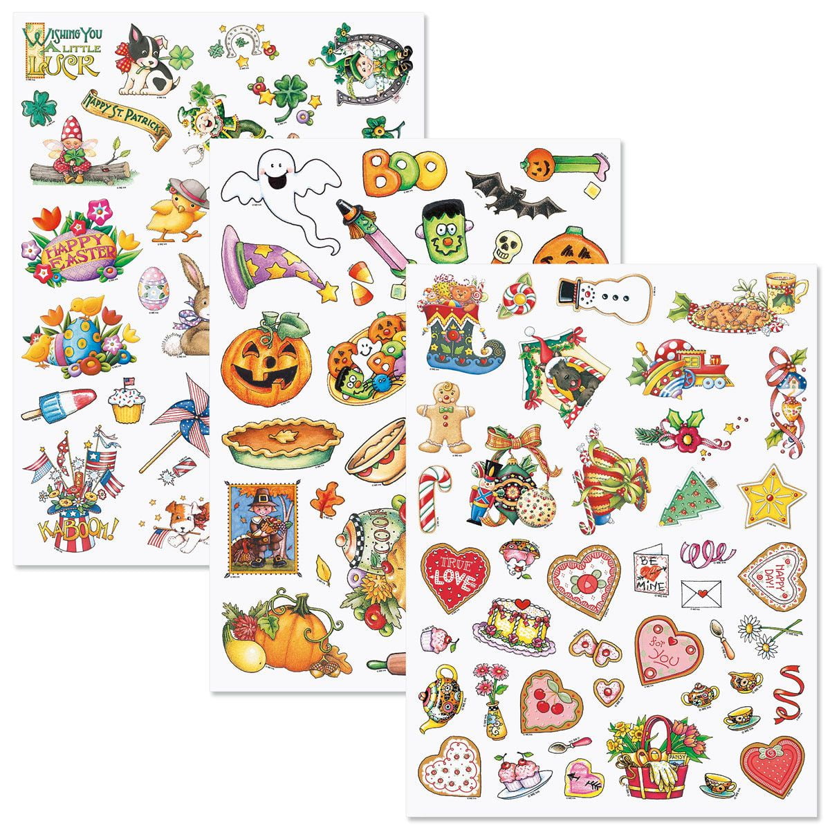 Mary Engelbreit Year-Round Holidays Sticker Value Pack - 109 Stickers ...