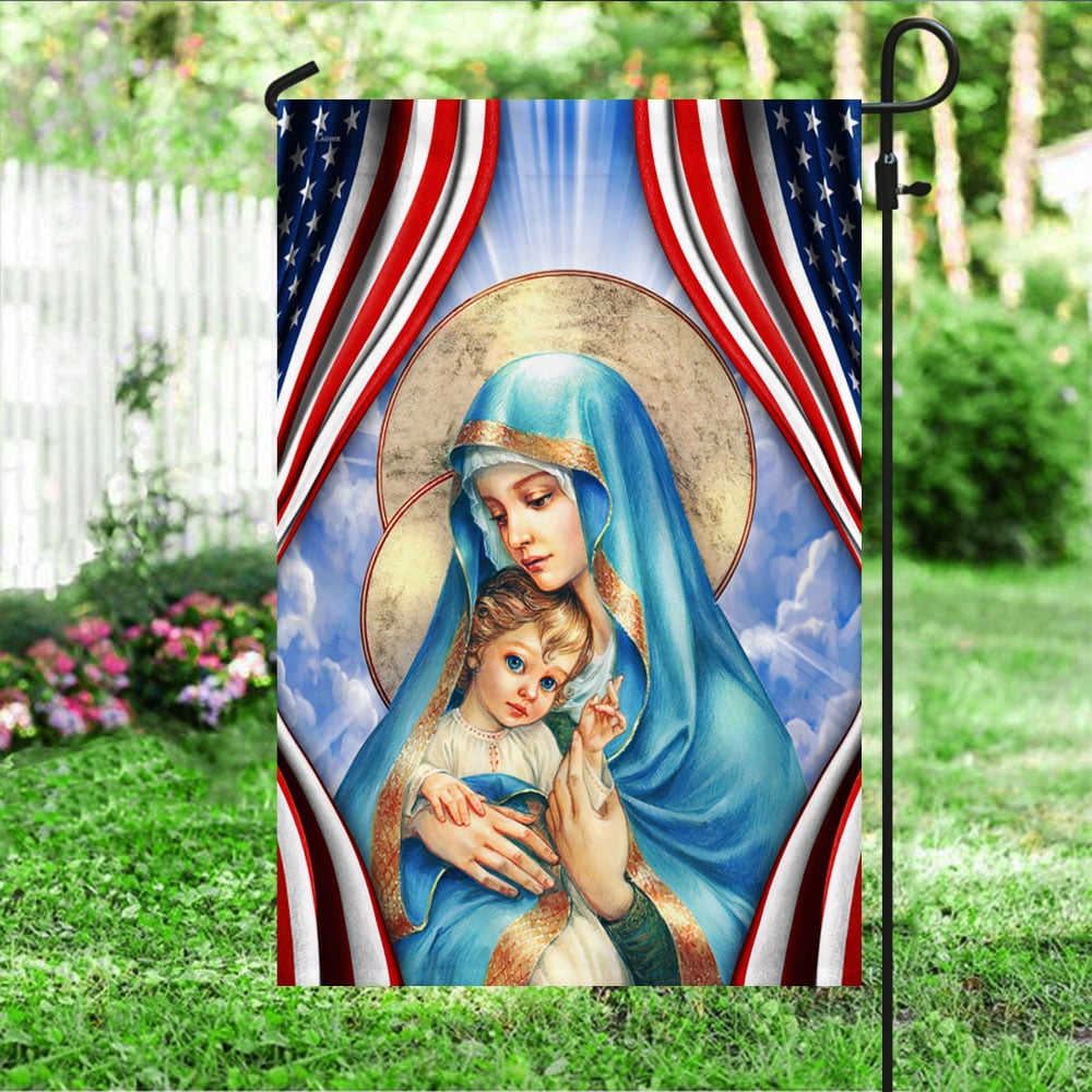 Mary Flag Mother Of Jesus DDH3139F - Garden Flag (11.5" x 17.5 ...
