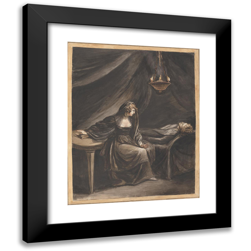 Mary Hoare 15x18 Black Modern Framed Museum Art Print Titled - Lady ...