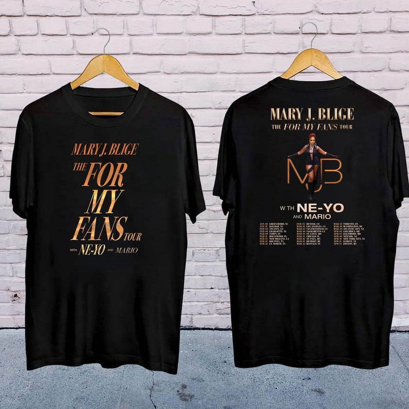Mary J. Blige 2025 Tour T-Shirt – For My Fans Concert Merch, R&B Music ...
