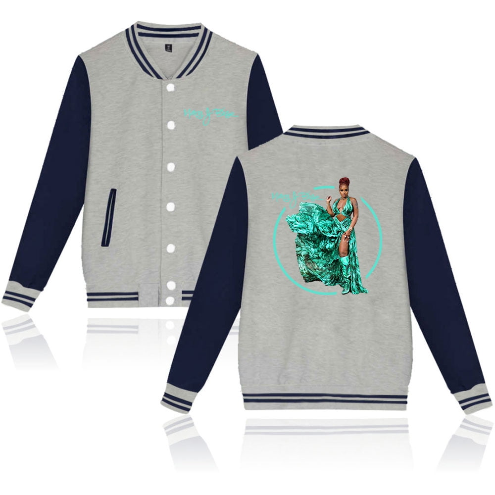 Mary J. Blige Merch The For My Fans Tour 2025 Print Baseball Jacket ...