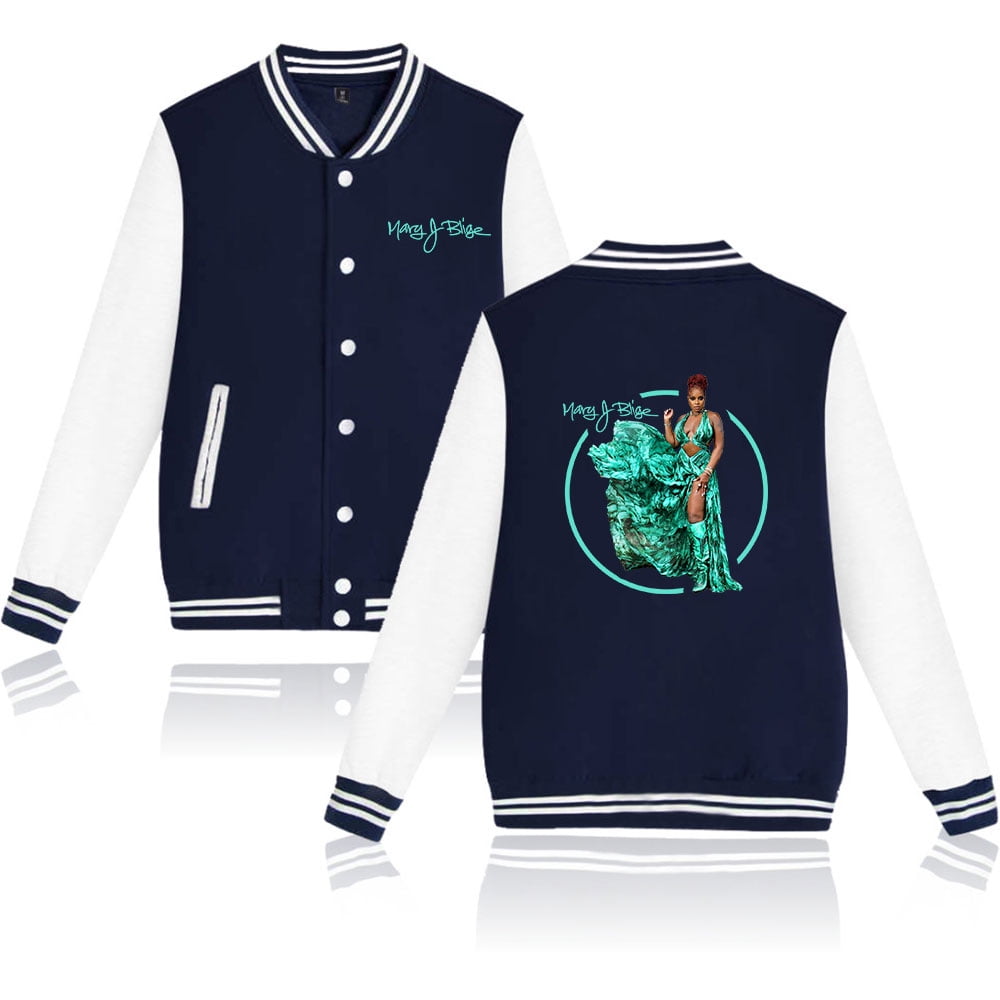 Mary J. Blige Merch The For My Fans Tour 2025 Print Baseball Jacket ...
