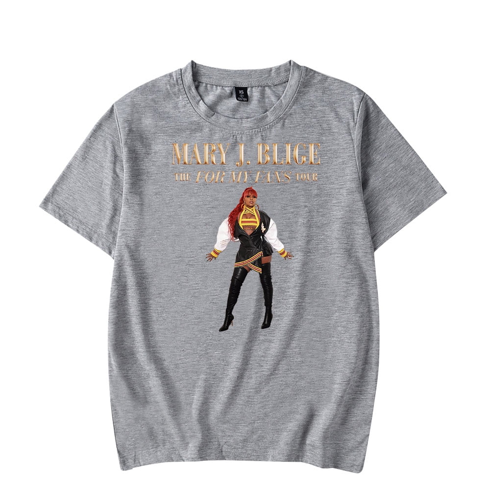 Mary J. Blige Merch The For My Fans Tour T-shirt Women Men Casual ...