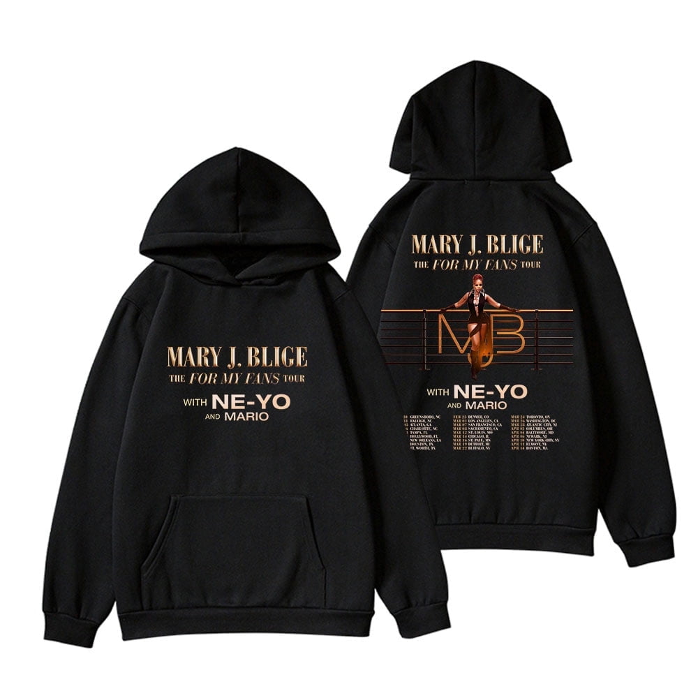Mary J. Blige The For My Fans Tour 2025 Hoodie Unisex Fashion Casual ...