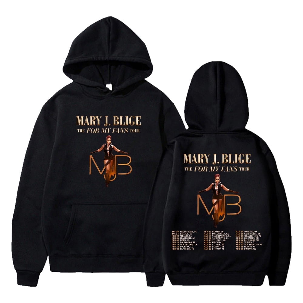 Mary J Blige The For My Fans Tour 2025 Merch Hoodie Unisex Hooded ...