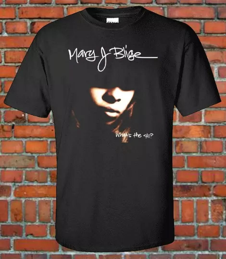 Mary J Blige what's the 411 album Cover Vintage Shirt Style 90s Rapper ...