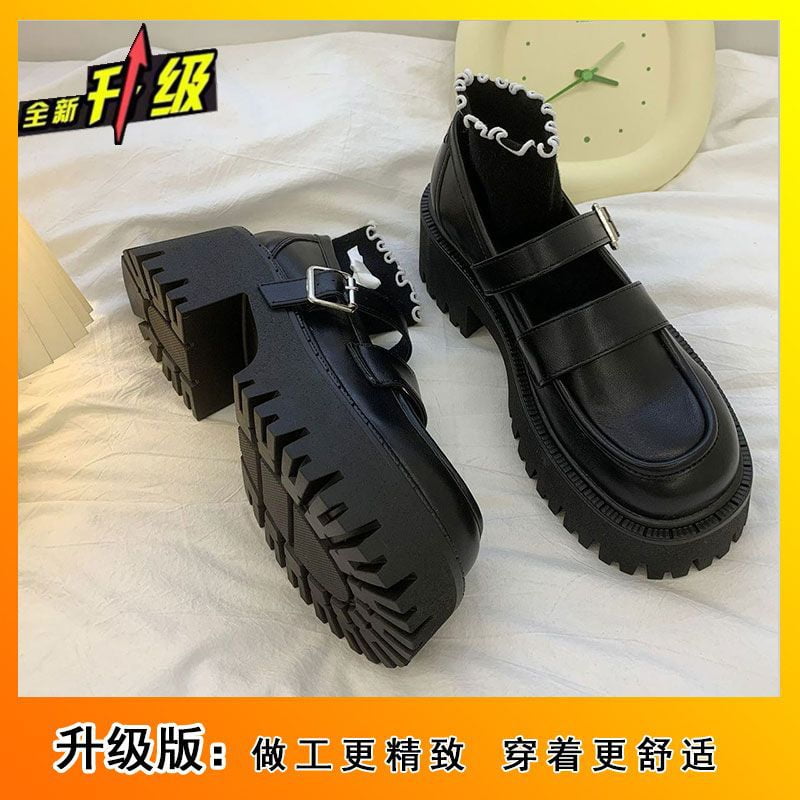 HHH Mary Jane Leather Shoes for Women 2024 Spring and Autumn New High ...
