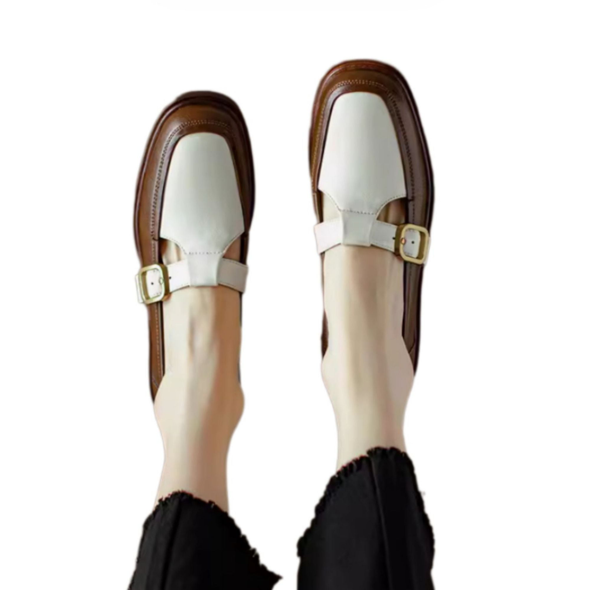 Mary Jane Women's Shoes, French, Vintage, Square Head Shoes, Flat ...