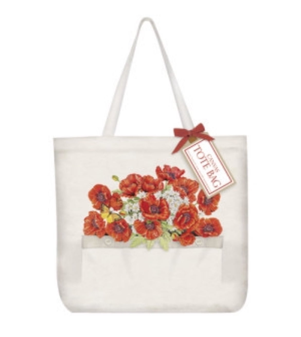 Mary Lake Thompson Lake Poppy Pocket Canvas Tote Bag - Walmart.com