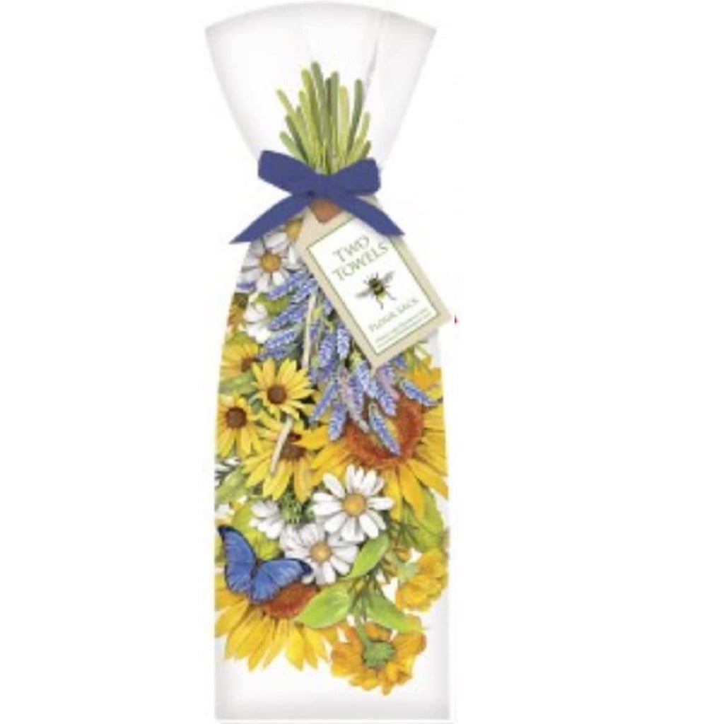 Mary Lake Thompson T1246 2 Hanging Sunflower Ribbon Tied Flour Sack ...