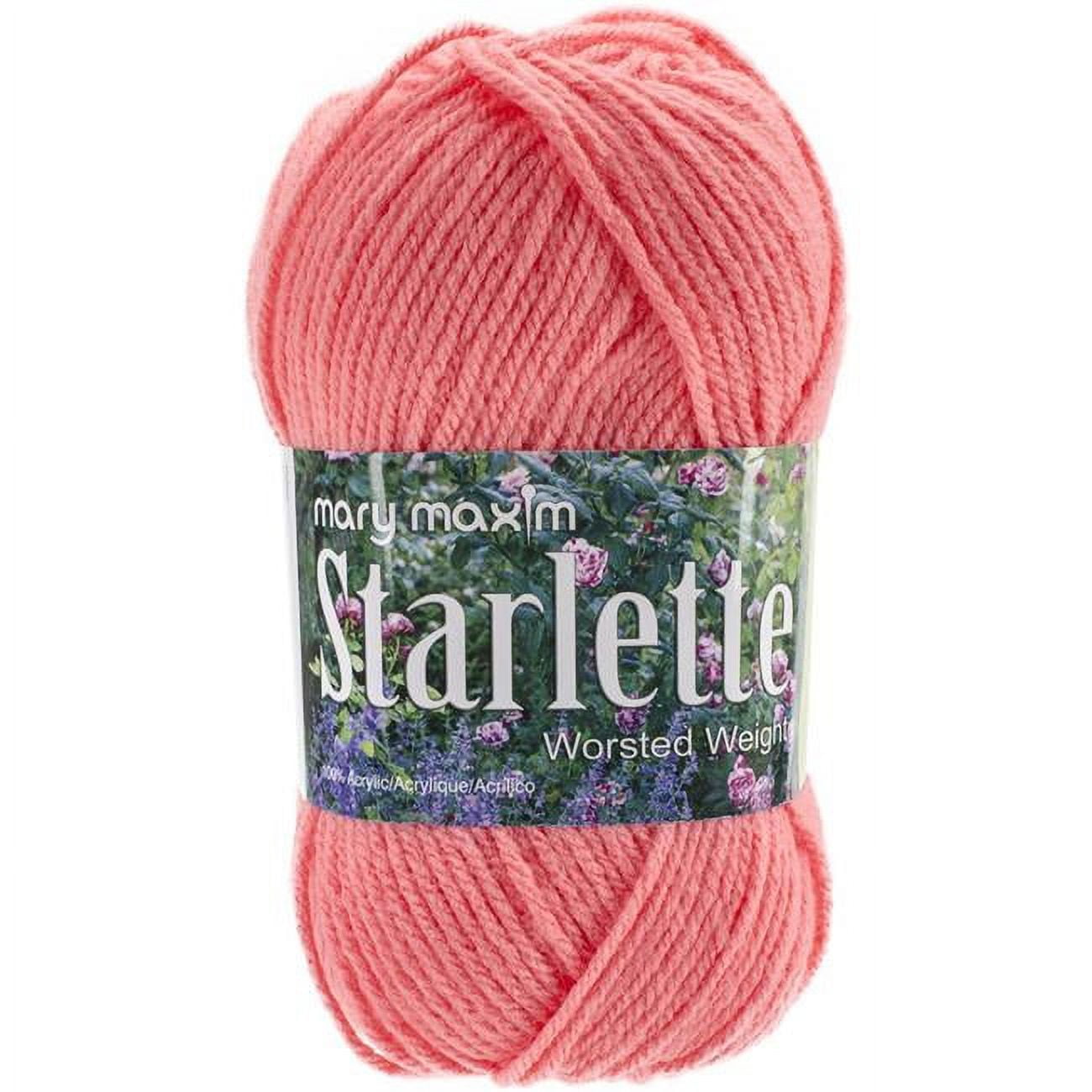 Mary Maxim 284-655 Starlette Yarn, Coral - Walmart.com