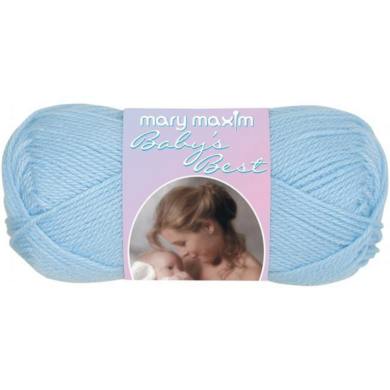 Mary Maxim Baby's Best Yarn-Blue - Walmart.com