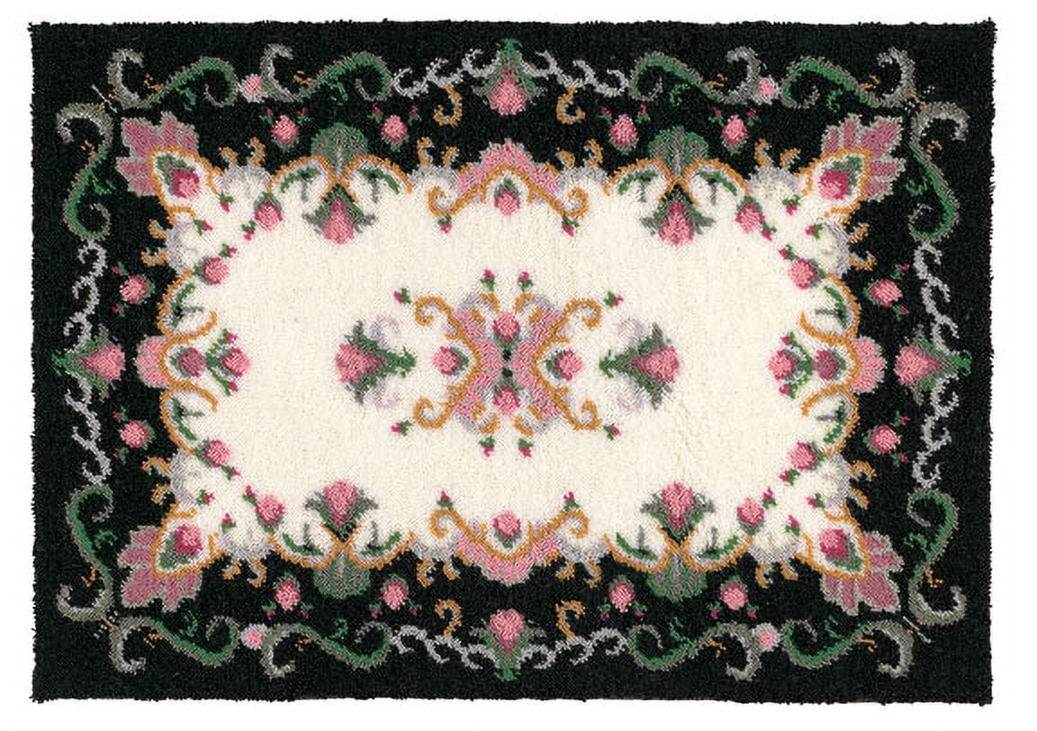 Mary Maxim Classic in Black Latch Hook Rug Kit - Walmart.com