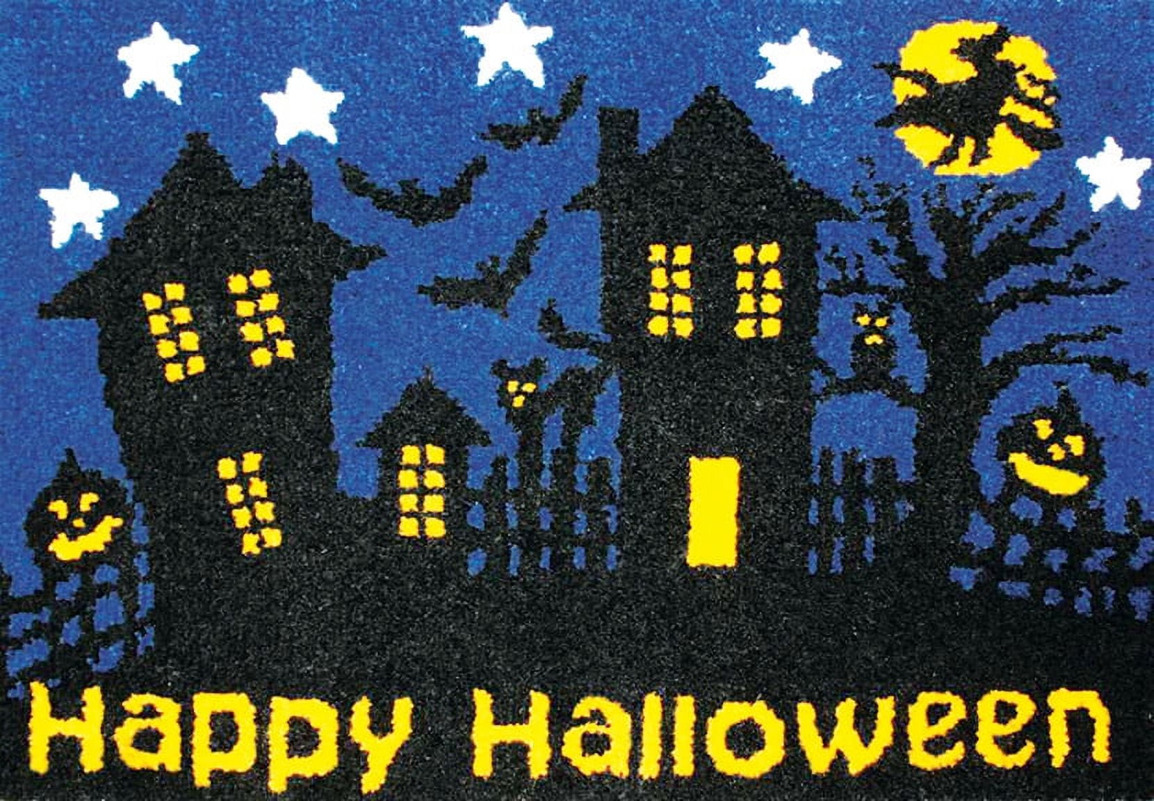 Mary Maxim Happy Halloween Latch Hook Rug Kit - Walmart.com