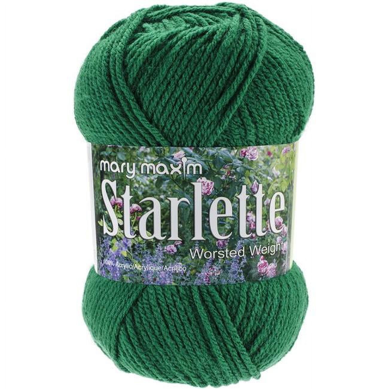 Mary Maxim Starlette Crochet and Knitting Yarn, Acrylic Worsted Weight ...