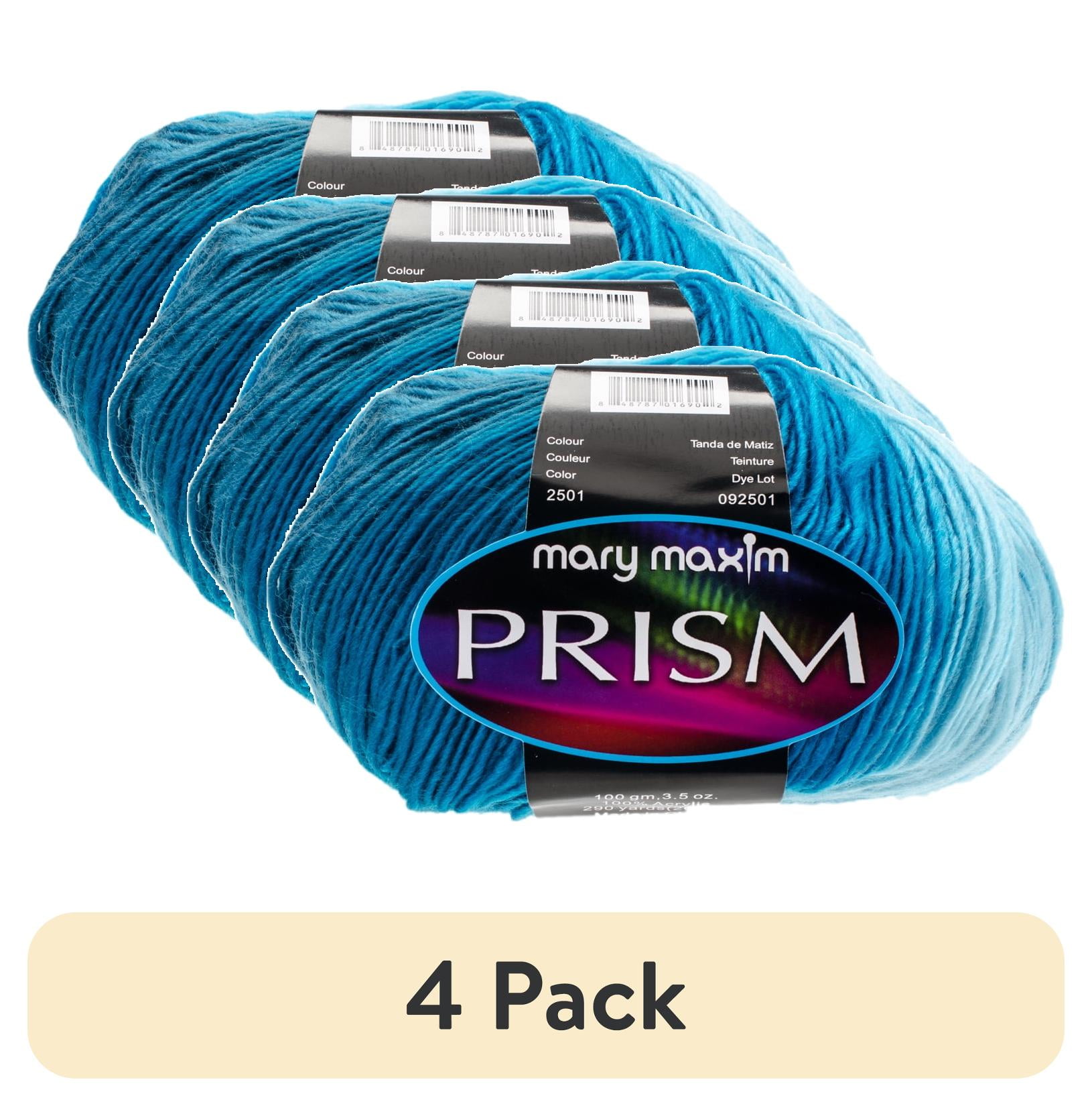 (4 pack) Mary Maxim Prism Yarn-Blue Lagoon - Walmart.com