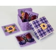 Mary Maxim Summer Flutter Coasters and Holder Plastic Canvas Kit - Set ...