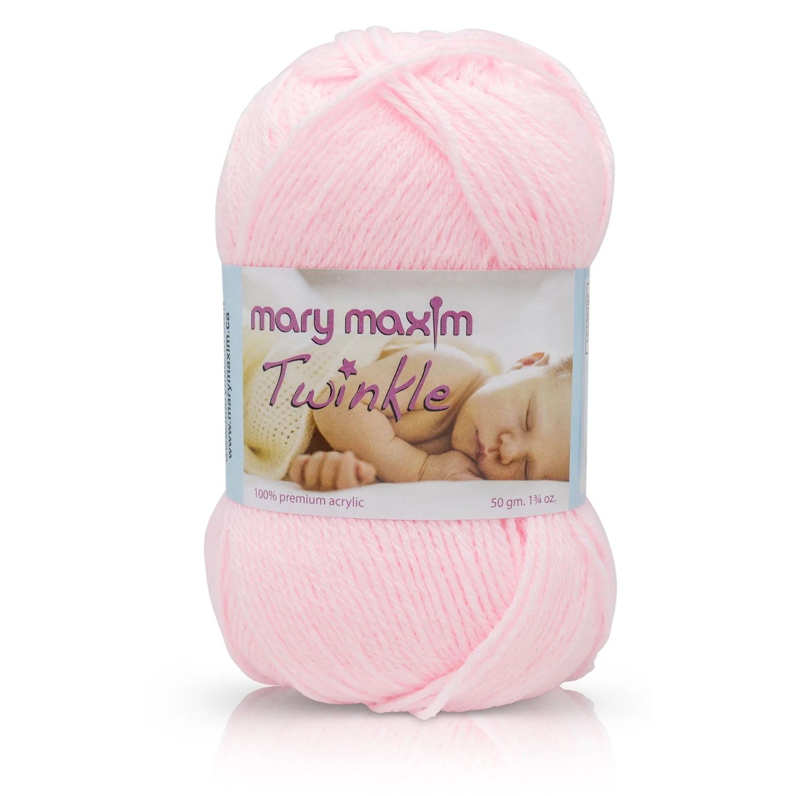 Mary Maxim Twinkle Yarn-Pink - Walmart.com
