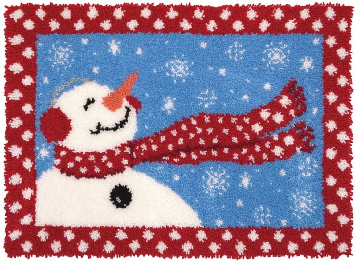 Mary Maxim Wish Upon A Snowflake Latch Hook Rug Kit - Walmart.com