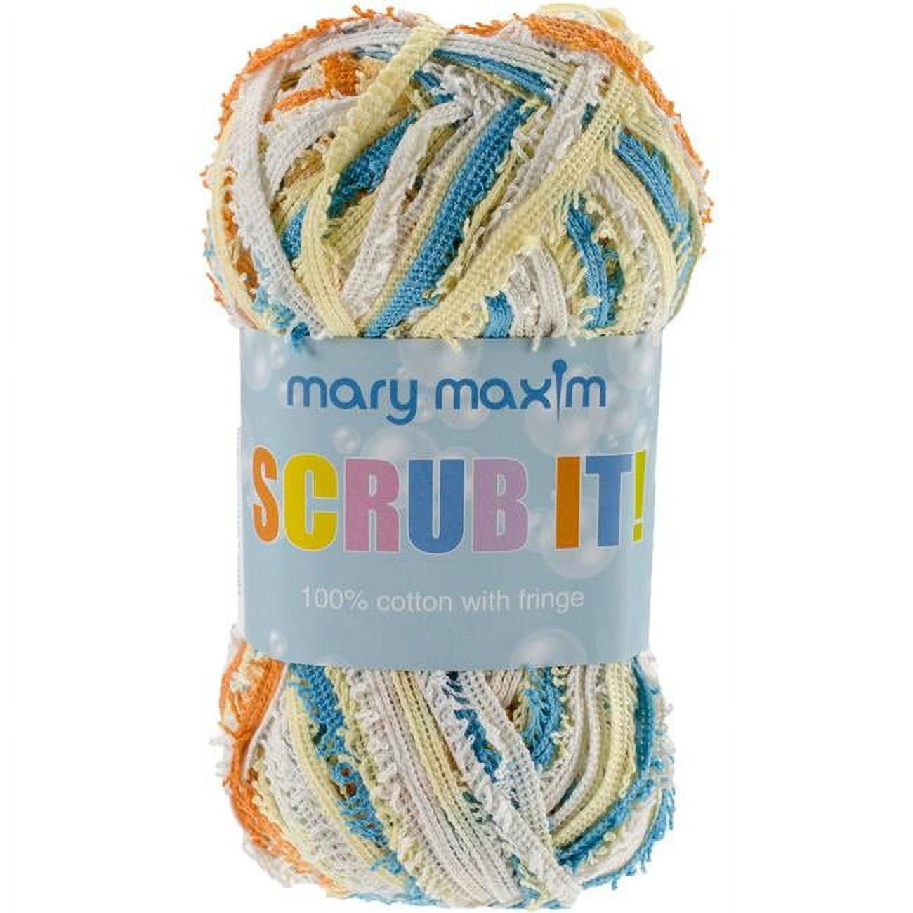 Mary Maxim Y011-27 Scrub It Yarn, Splash - Walmart.com