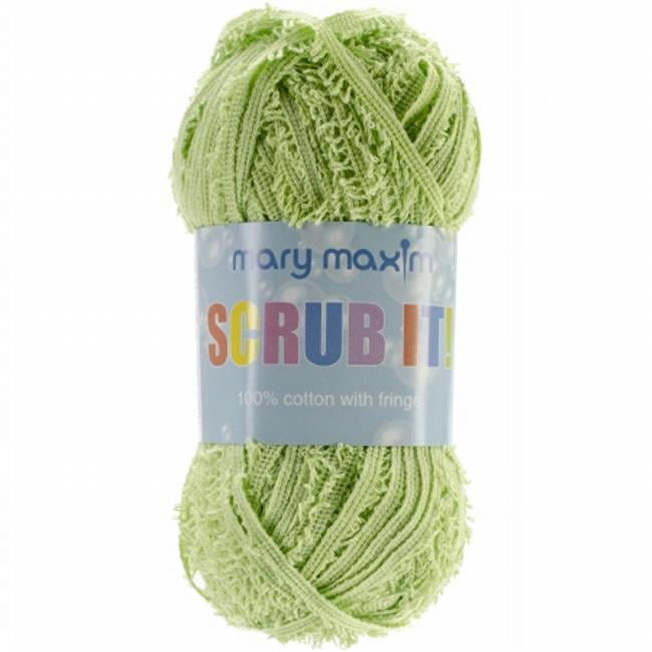 Mary Maxim Y011-6 Scrub It Yarn-Lime - Walmart.com