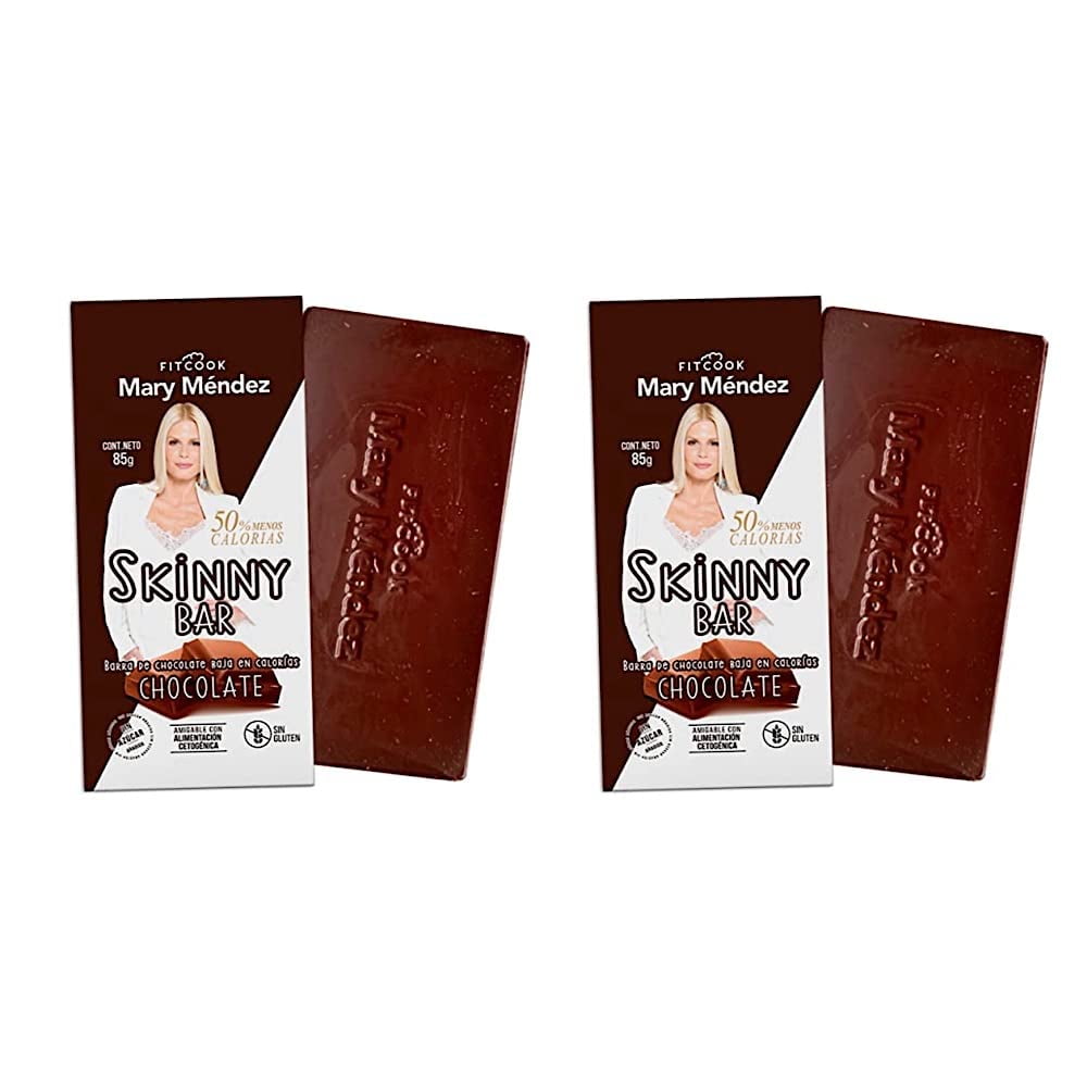Mary Mendez Fitcook Dark Chocolate Skinny Bar. Keto Friendly, Gluten ...