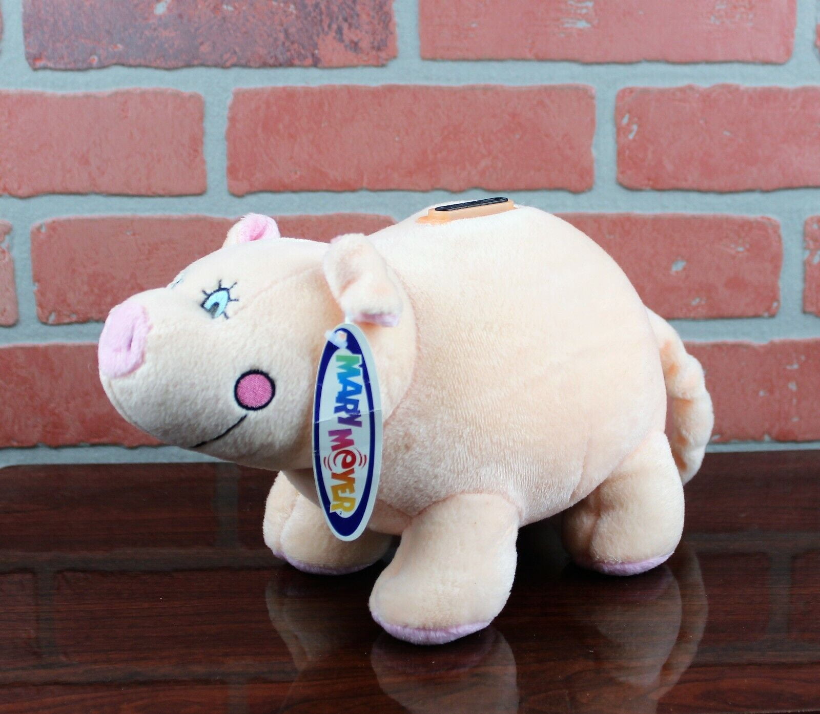 Mary Meyer Plush Piggy Bank, Clean & Bright, Has Stopper New Old Stock ...
